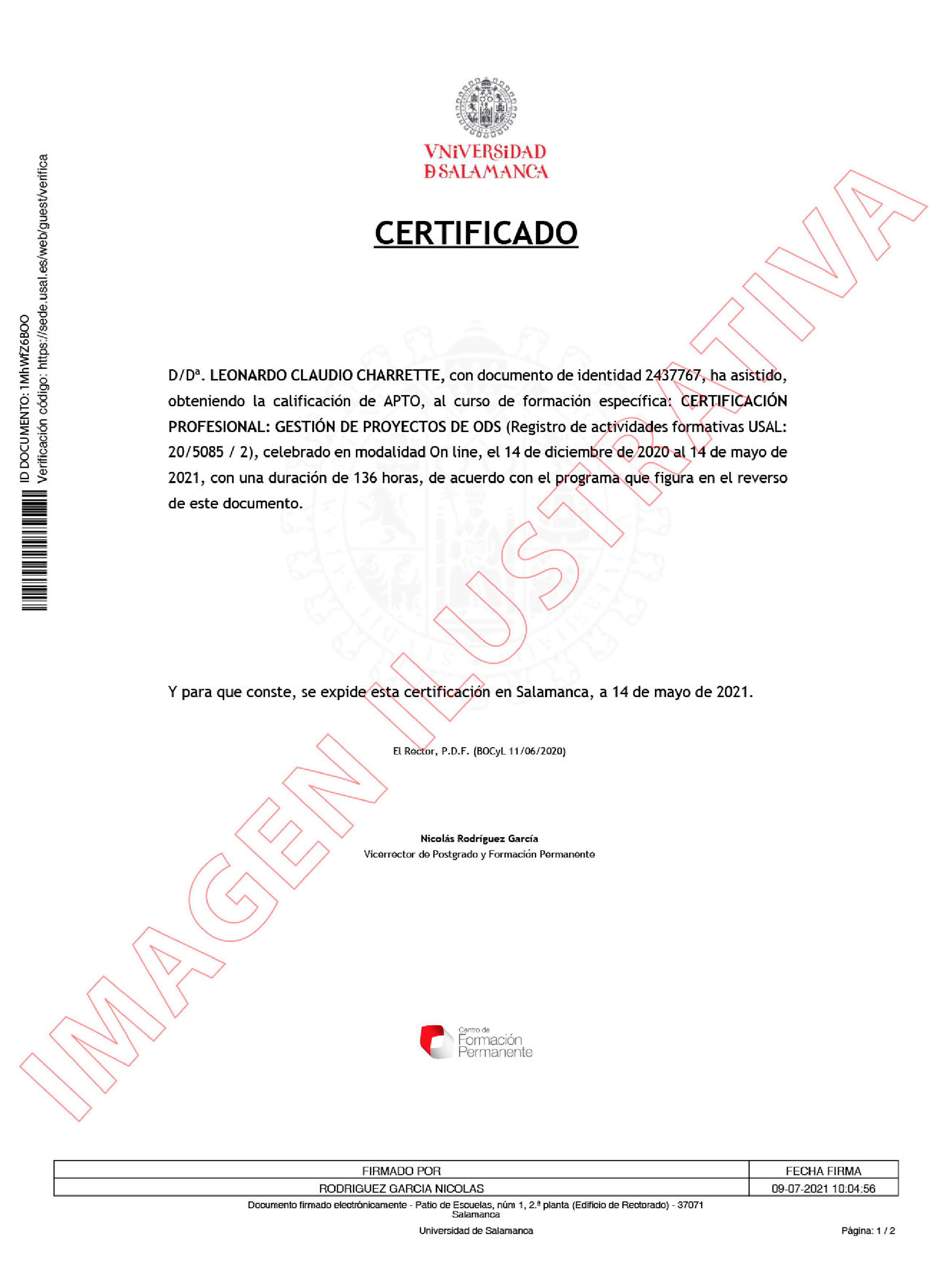 Professional Certificate: Gestión de Proyectos de ODS